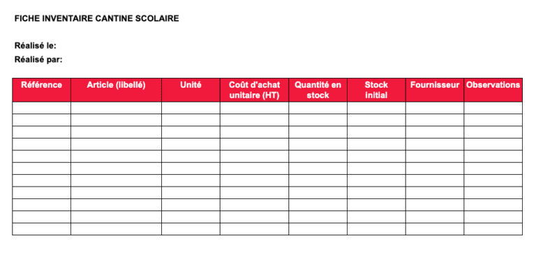 Inventaire en restauration collective : les bonnes pratiques